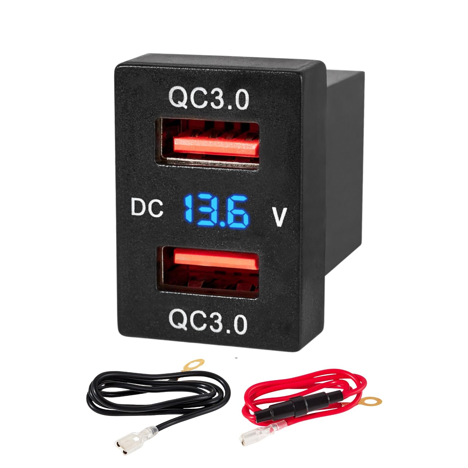 Amazon.com: Anina Dual USB Charger Port for Toyota, 12V/24V 18W Quick ...