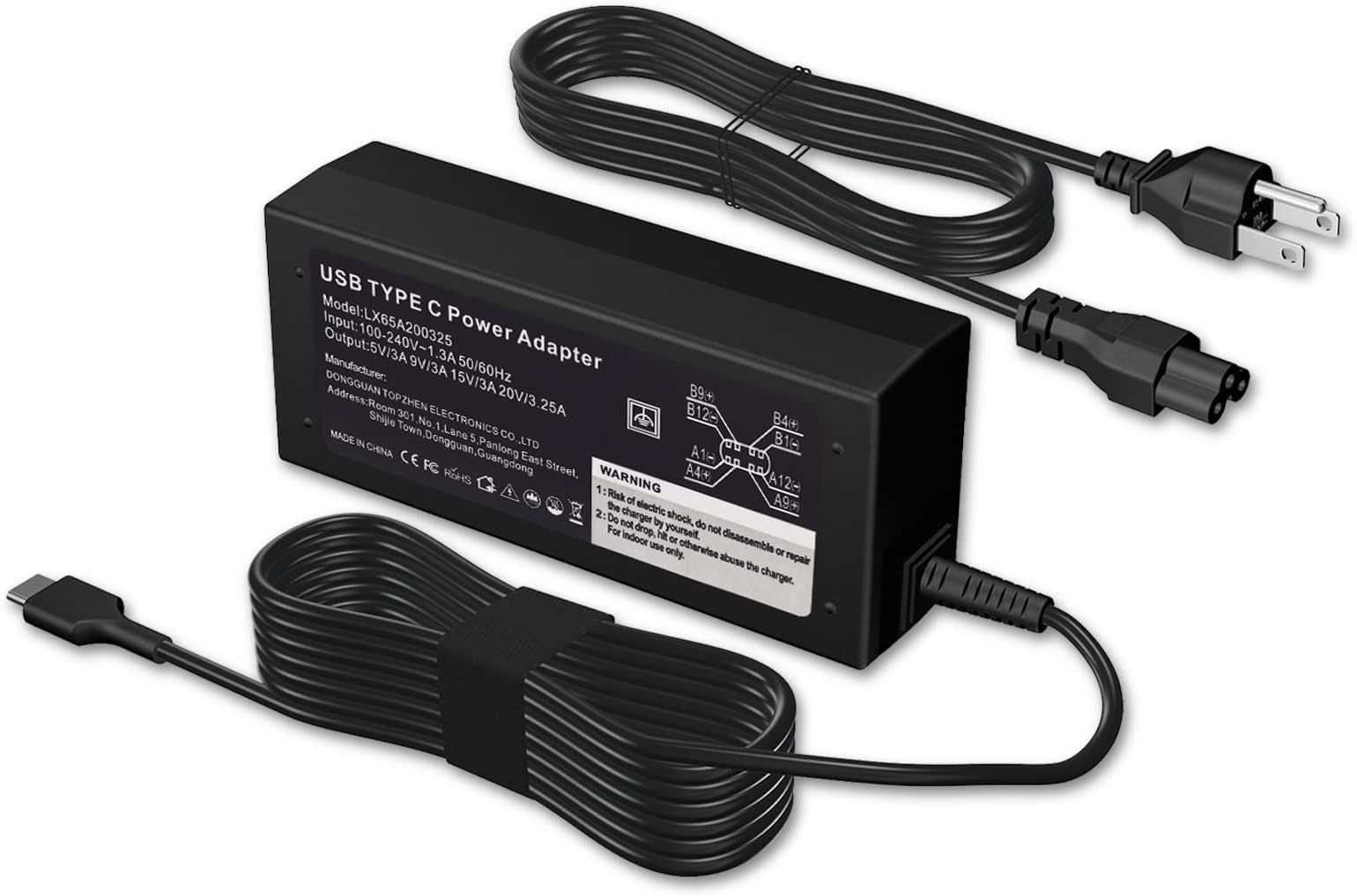 Amazon.com: 65W 45W Universal Chromebook Charger USB C for Lenovo ...