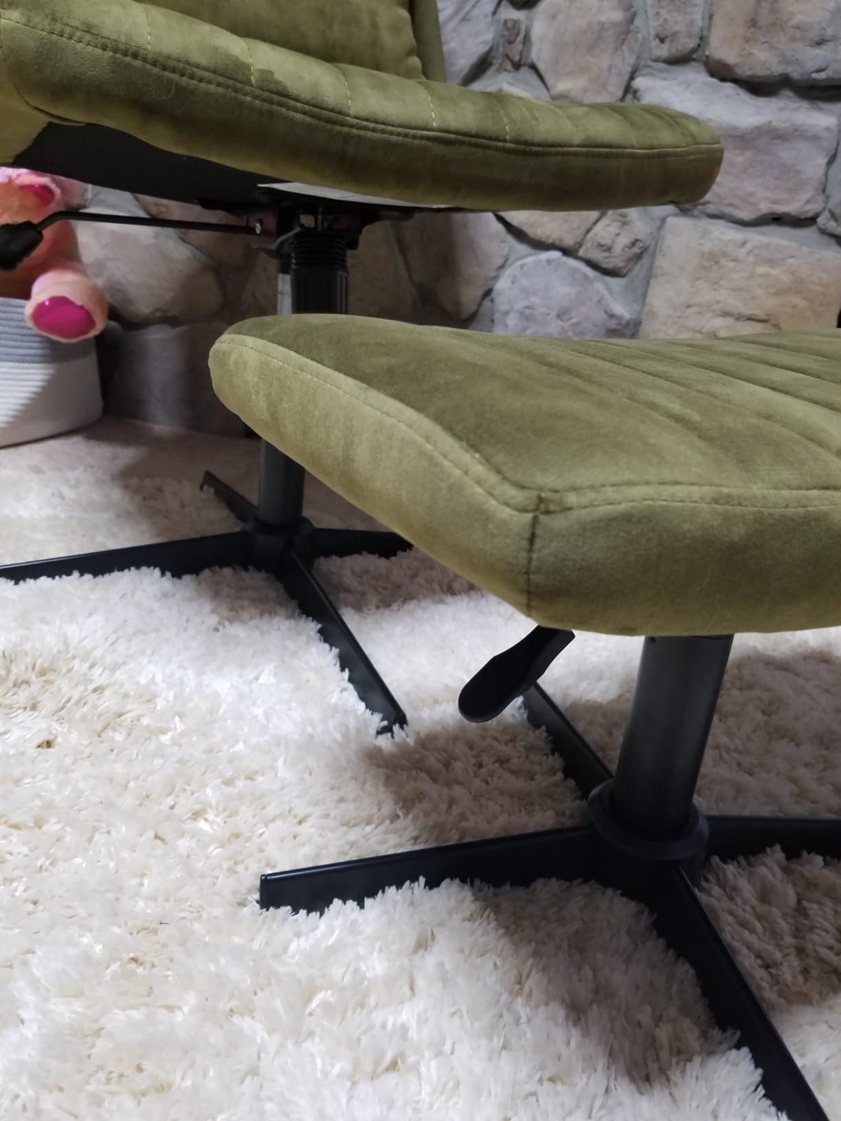 $43/mo - Finance Art Leon Desk Chair No Wheels with Ottoman, Mid ...