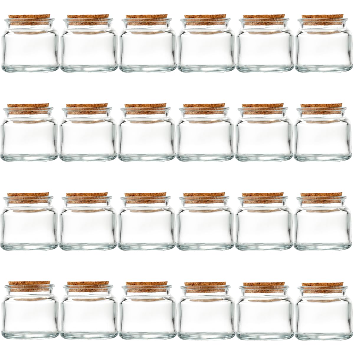 Amazon.com: Danmu 24 Pack 100ml Small Glass Bottles,Mini Glass Jars ...