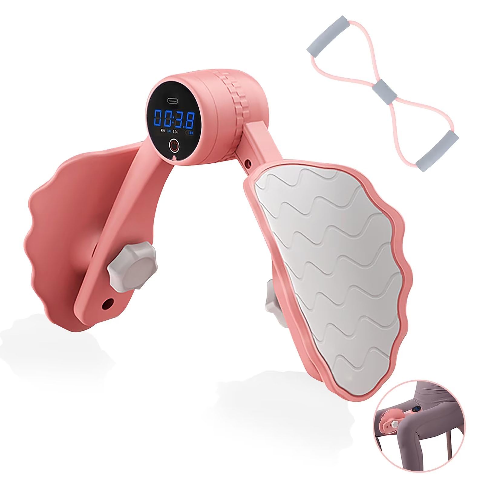 Thigh Master Thigh Exerciser with Counter & Adjustable Resistance, 360 ...