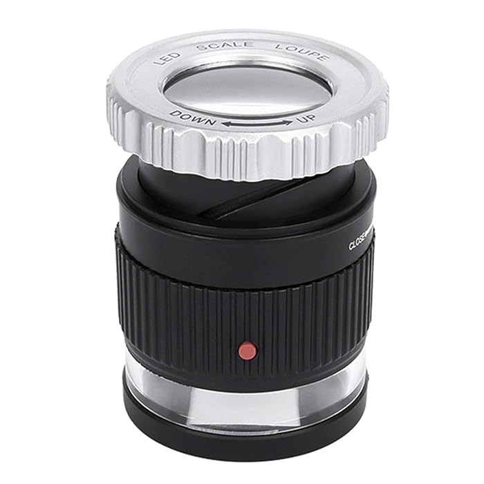 Buy 30X Loupe Magnifier with 6 LED Light,Foldable Jewelry Magnifier ...