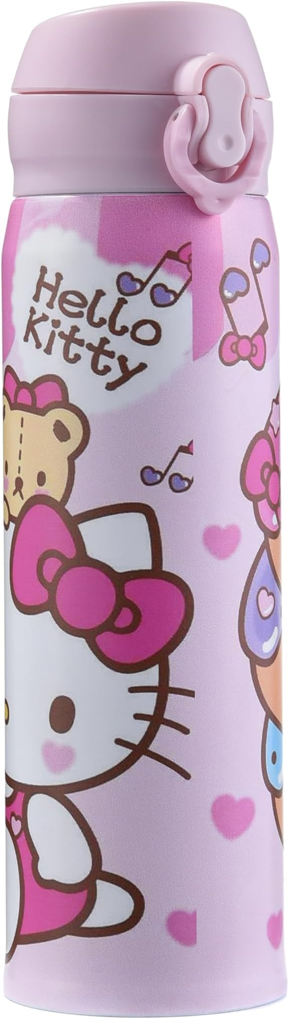 Amazon.com: Hello Kitty Reusable Water Bottle for Kids - Bundle with ...