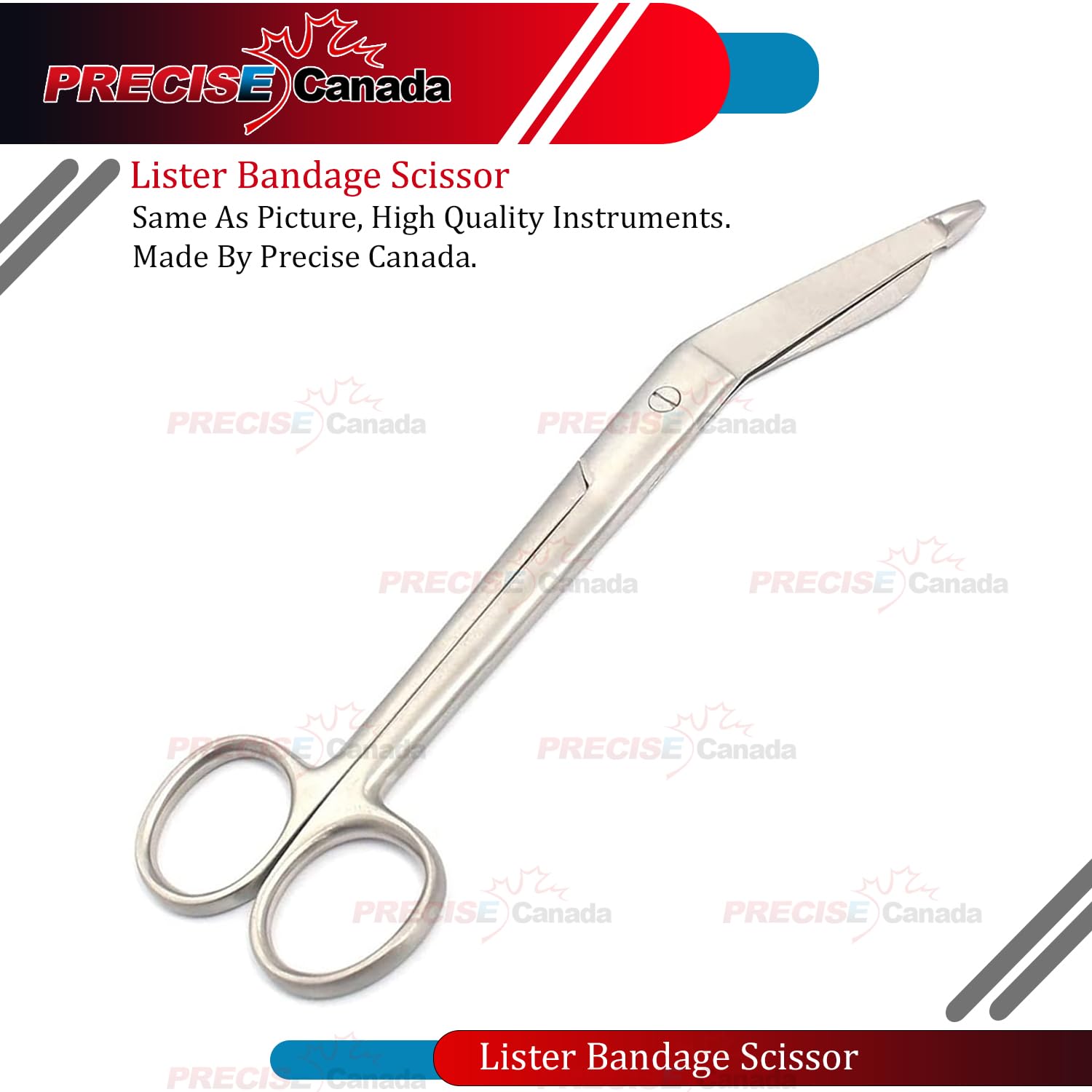First Aid Scissors 5-Pack Lister - 7.5 Inch Surgical Stainless Steel ...