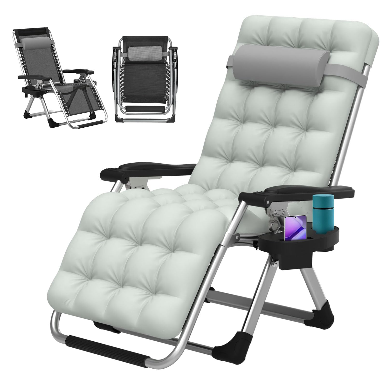 Amazon.com : ZENPETIO Zero Gravity Lounge Chair, Outdoor Recliner Chair ...
