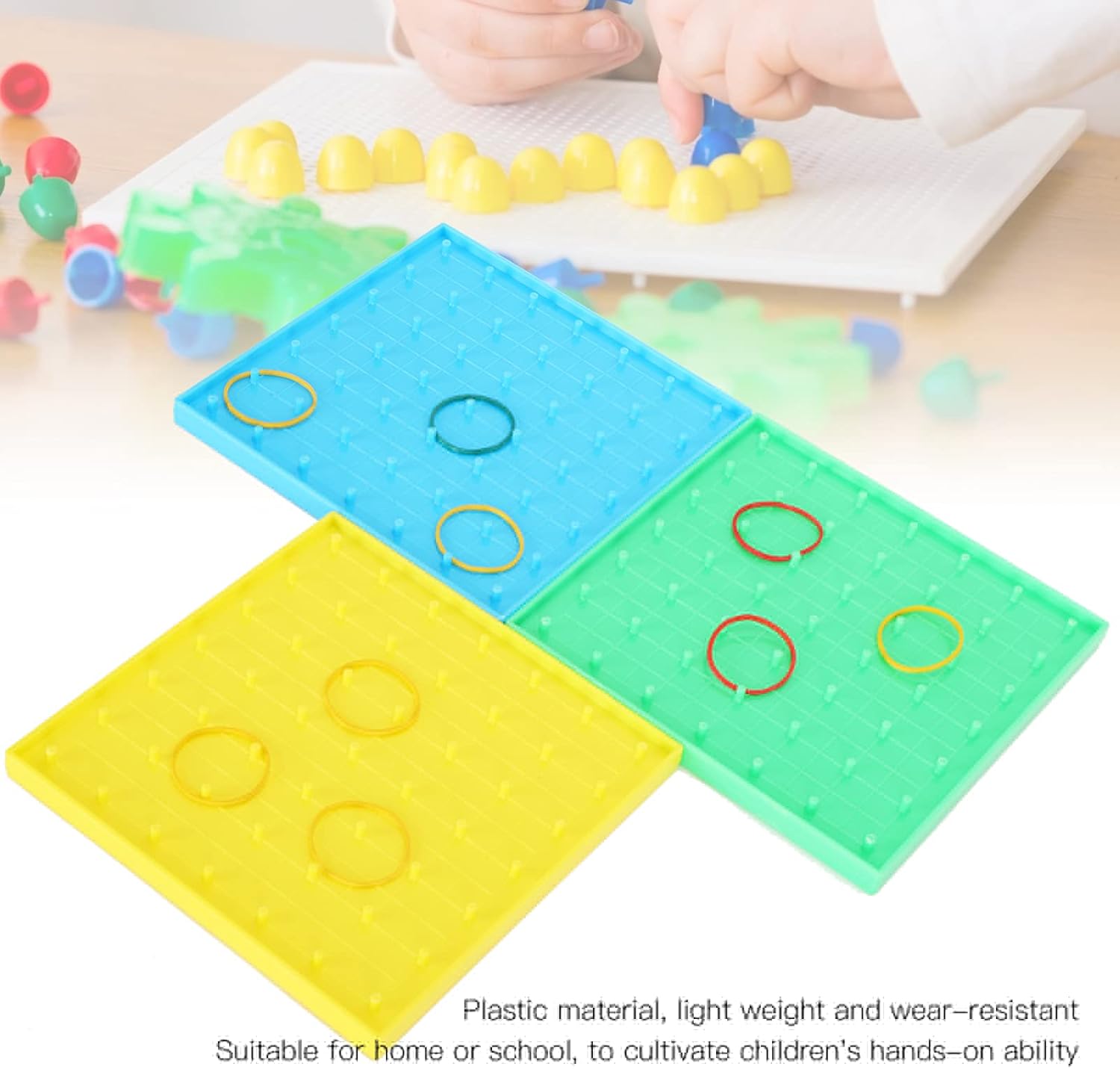 Geoboard Set, Graphical Educational Toys Colorful Geoboard Array Block ...