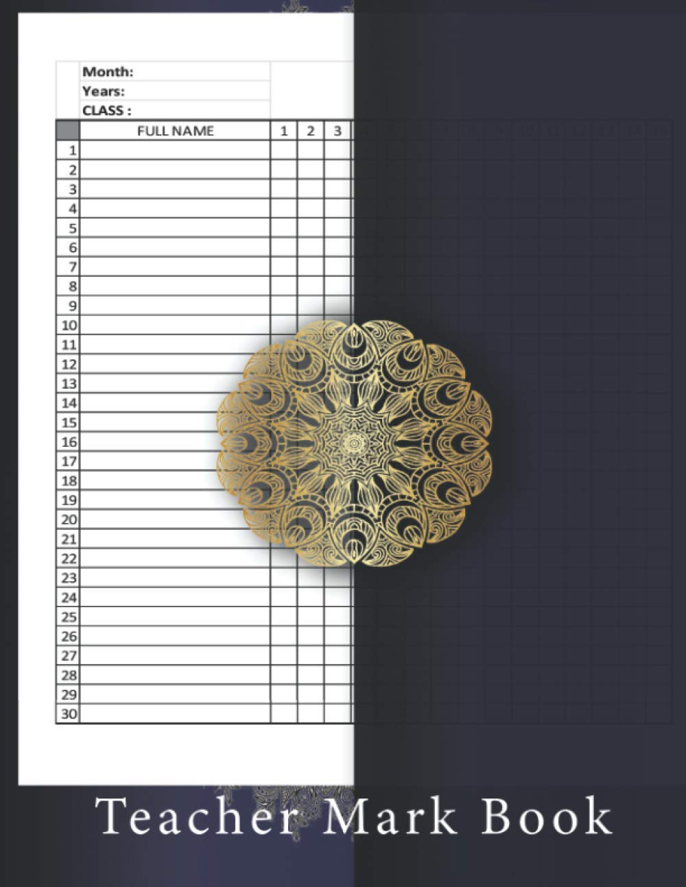 Buy Teacher Mark Book: Attendance Register Book, Teacher Grade Book ...