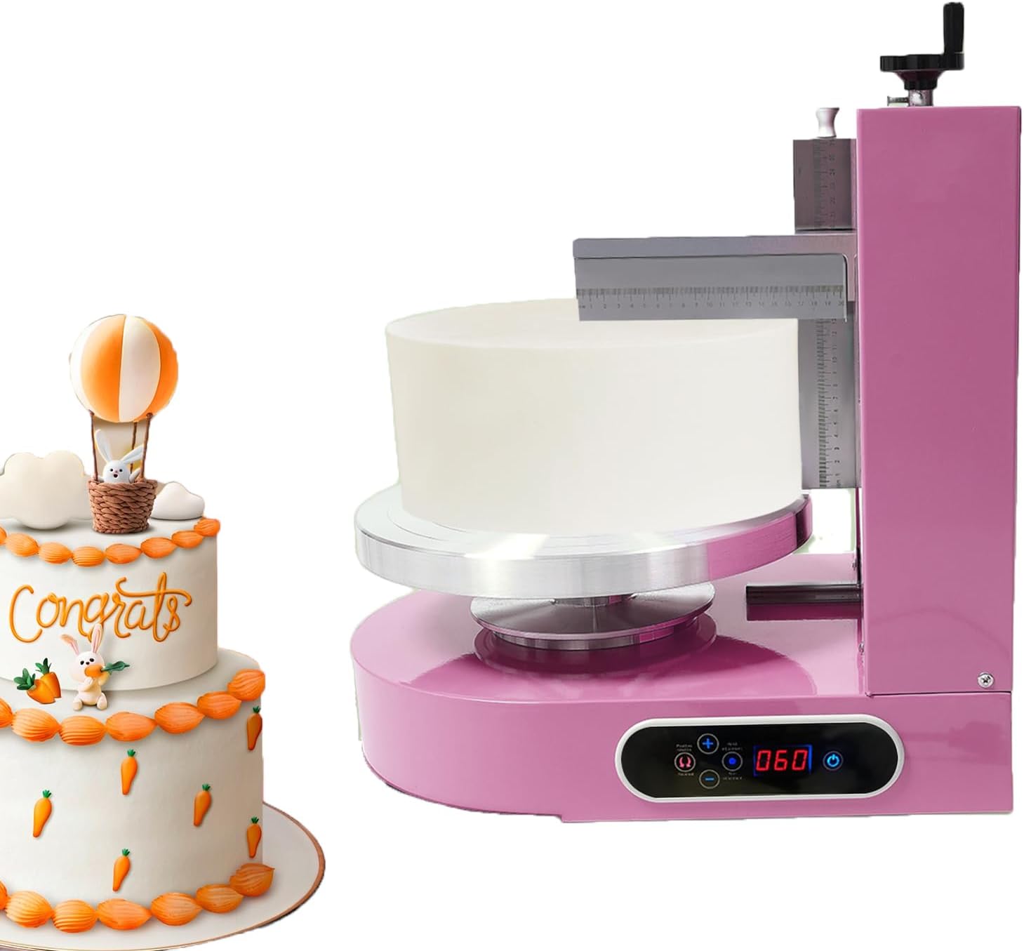 Amazon.com: Treliamd Cake Decorating Coating Machine, Cake Cream ...