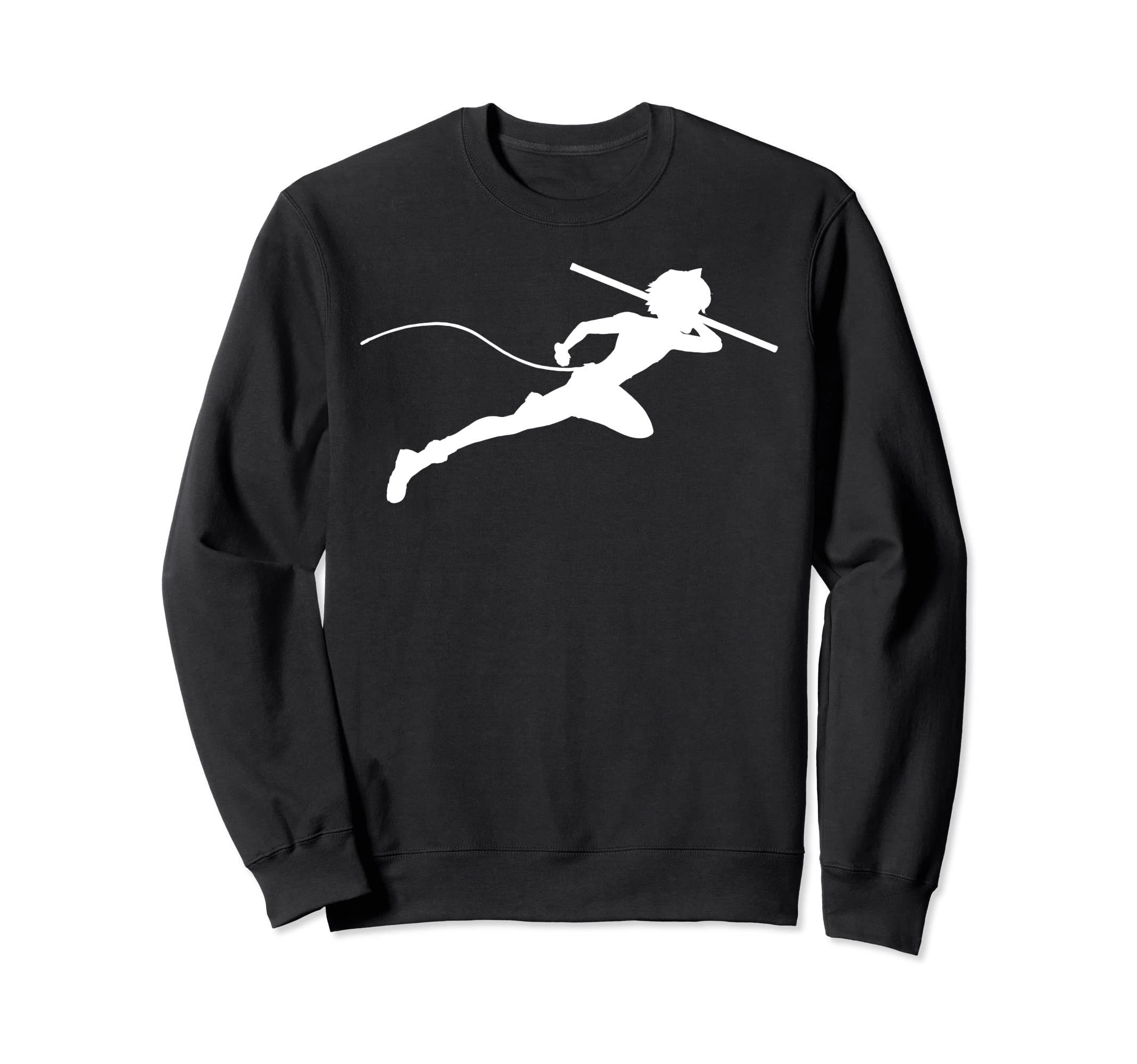 Buy Miraculous Ladybug Silhouette Cat Noir Running (White) Sweatshirt ...