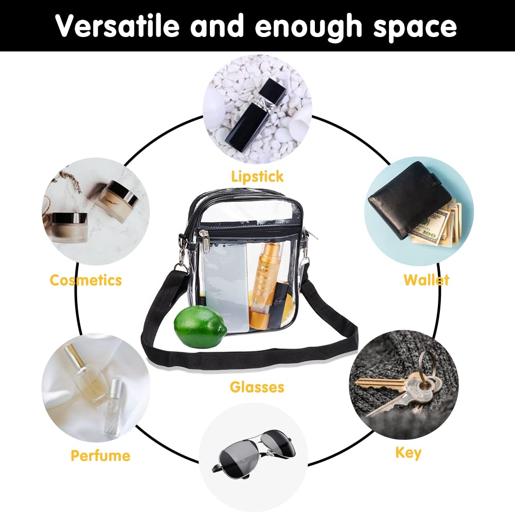 Snapklik.com : Concert Approved Clear Bag,Clear Crossbody Bag For ...