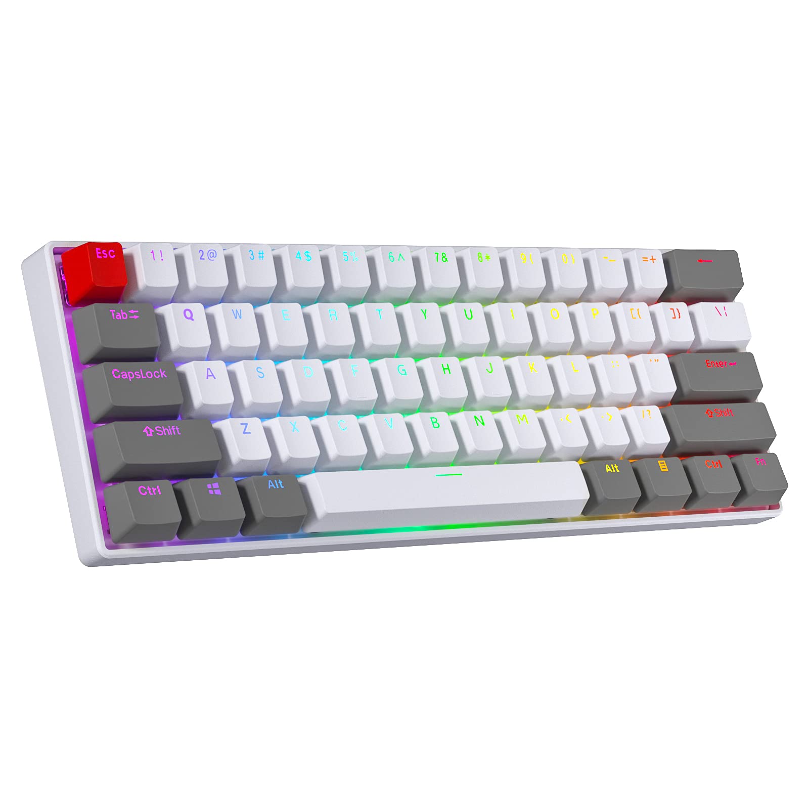Buy BOYI Wired 60% Mechanical Gaming Keyboard,Mini RGB Cherry MX Switch ...
