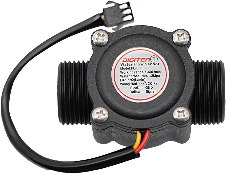 DIGITEN G3/4" Water Flow Hall Sensor Switch Flow Meter Flowmeter ...
