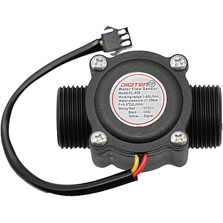 Amazon.com: HiLetgo G1/2" Water Flow Hall Sensor Switch 1-30L/min 1 ...