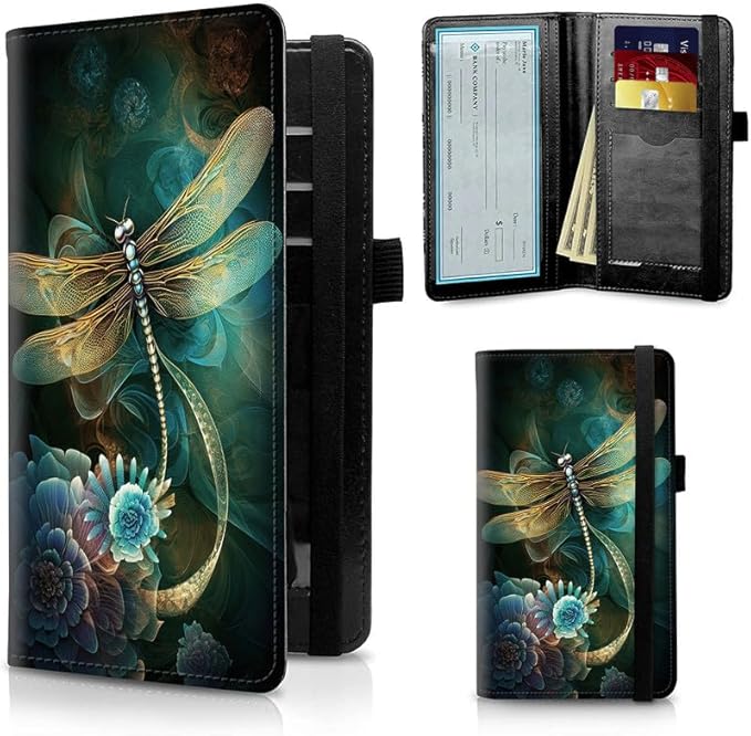 Amazon.com: FUYOCWE Leather Checkbook Covers for Men Women Check book ...