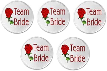 Amazon.com: QTY 5 Team Bride (Purple Bold) 3" Sew On Patches Wedding ...