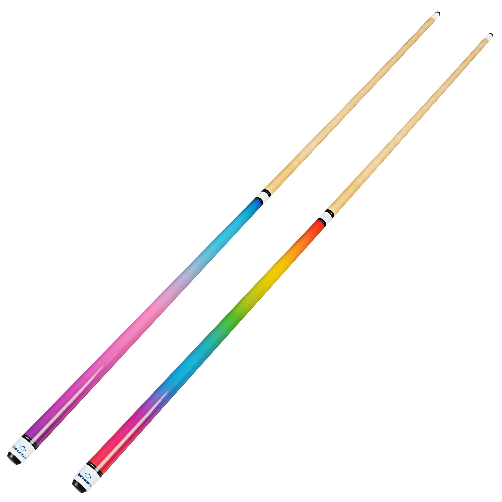 Snapklik.com : HomeSeason Set Of 2 Pool Cues 58 Inch Pool Cue Stick ...