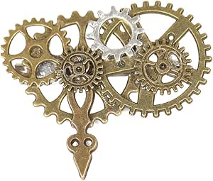 Amazon.com: Vintage Steampunk Brooch Pin for Women Men Elegant ...