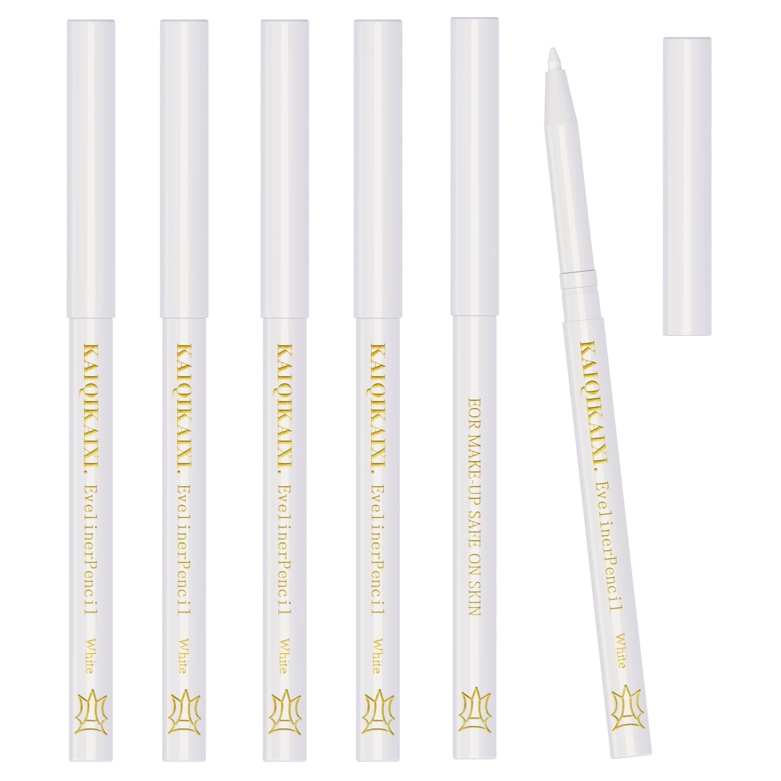 Amazon.com : 6Pcs White Eyeliner Pencils Professional Use as ...