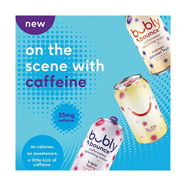bubly bounce caffeinated Sparkling Water, zero calories, zero sugar, 35mg | Gourmetian