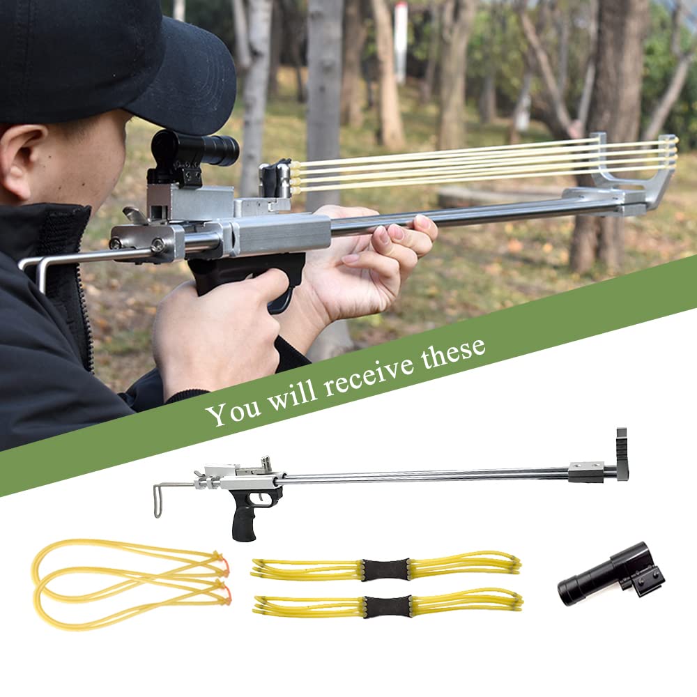 Slingshot Rifle, High Precision Hunting Slingshots for Adults, Catapult ...