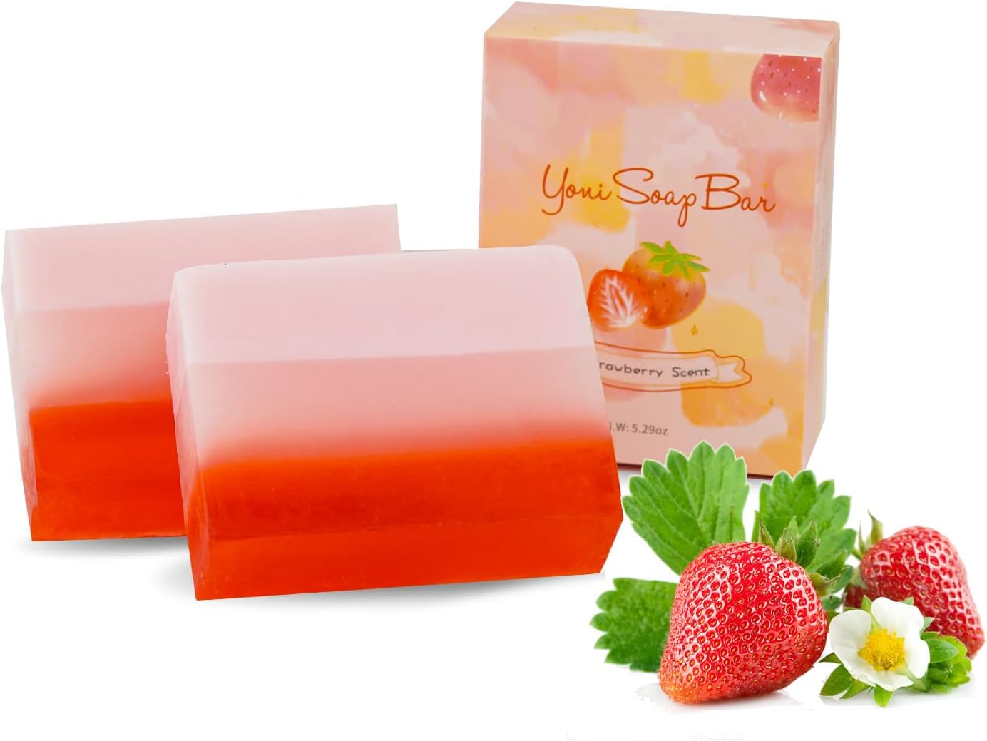 Amazon.com: 2Pcs Strawberry Yoni Bars for Feminine Wash, Yoni Wash Soap ...