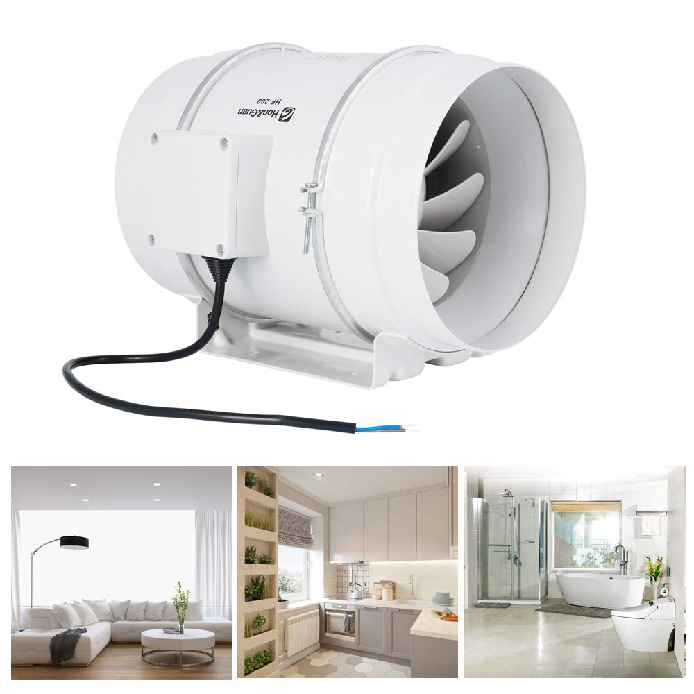 TerraBloom ECMF-100, Quiet 4 Inch Inline Duct Fan with Variable Speed ...