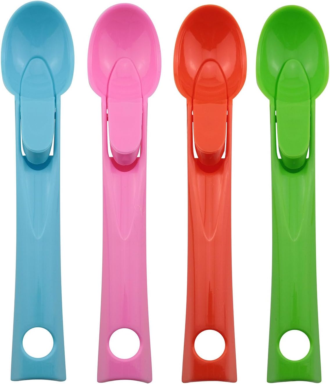 Amazon.com: JCBIZ 4pcs Ice Cream Scoop Fruit Spoons Plastic Melon ...