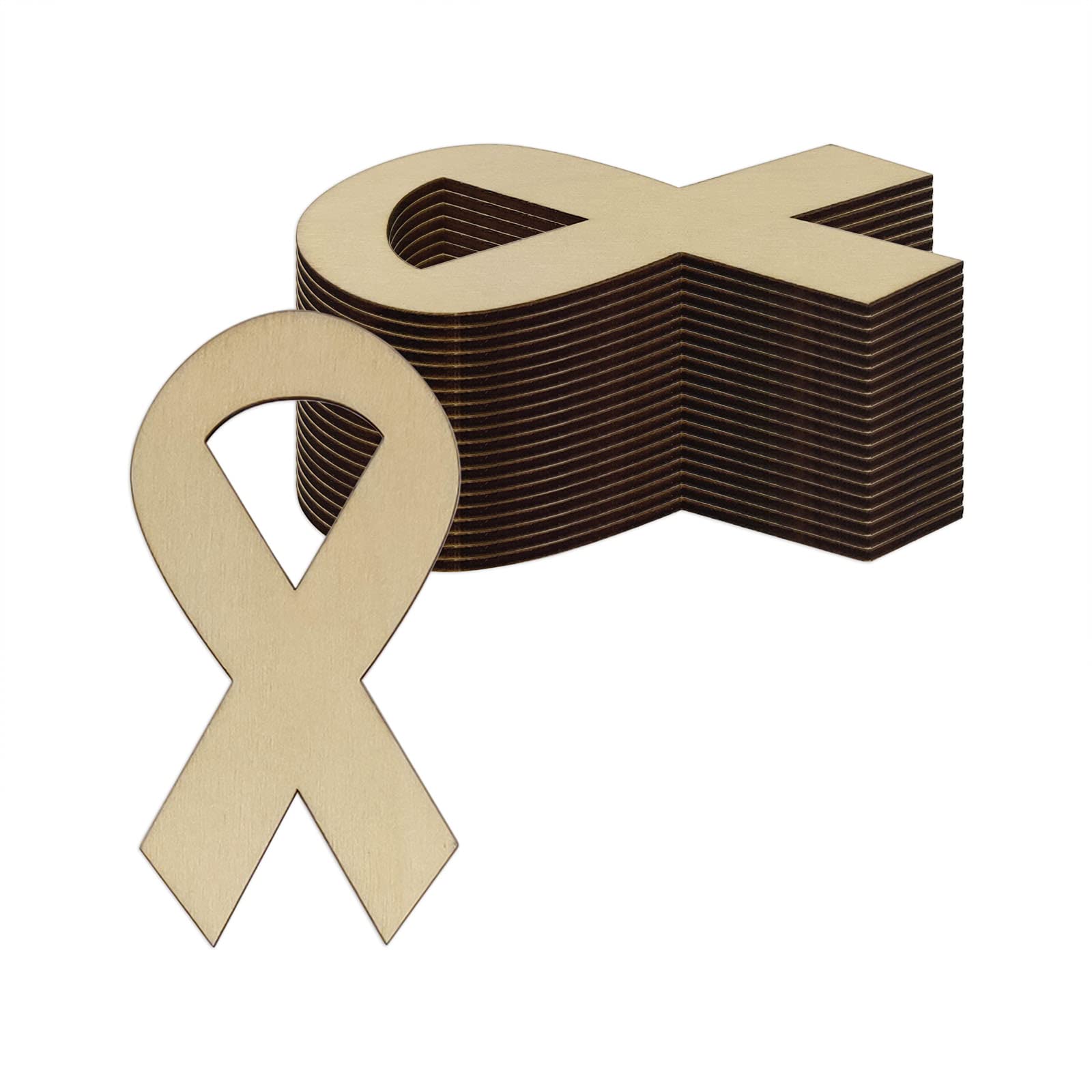 Amazon.com: Creaides Ribbon Wood DIY Crafts Cutouts Wooden Ribbon ...
