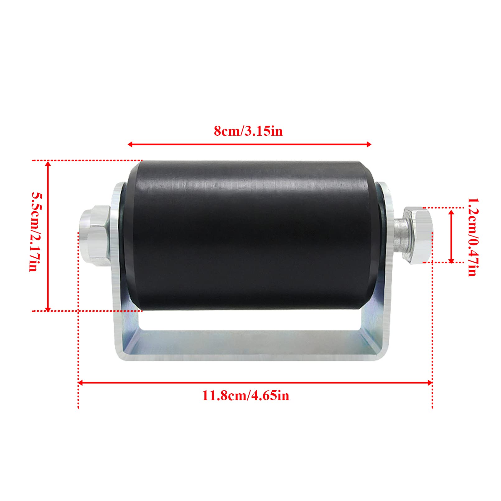 Snapklik.com : 3in Sliding Gate Guide Roller