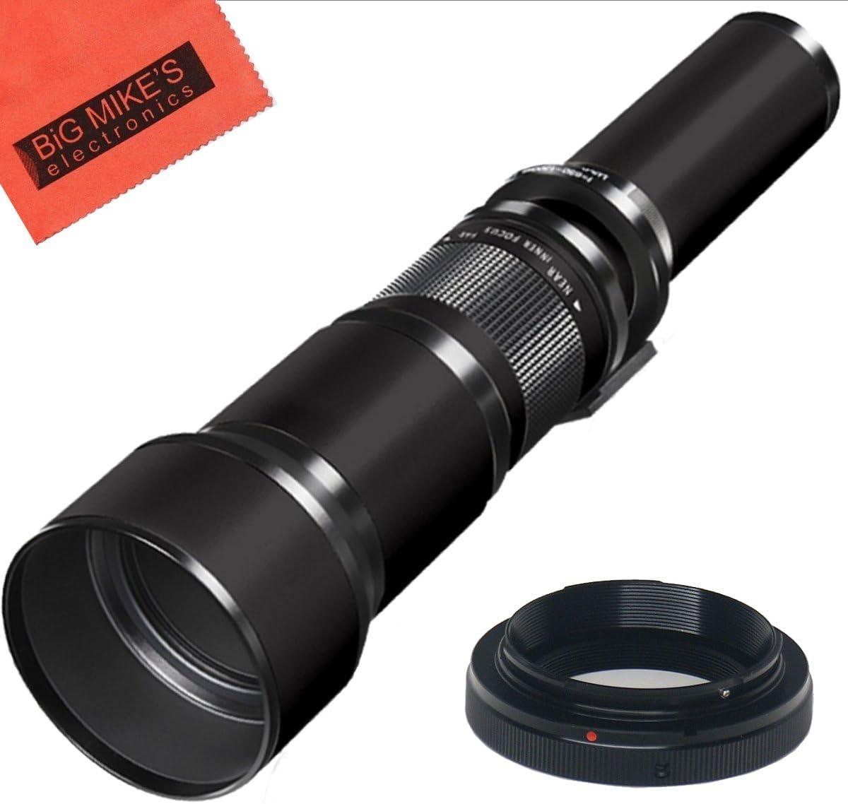 Amazon.com : Long-Range 650mm-1300mm f/8 Telephoto Zoom Lens for Canon ...
