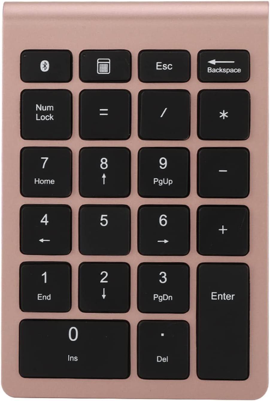 Mini Wireless Numeric Keypad with 22 Keys for Bluetooth 5.0, Ergonomic ...