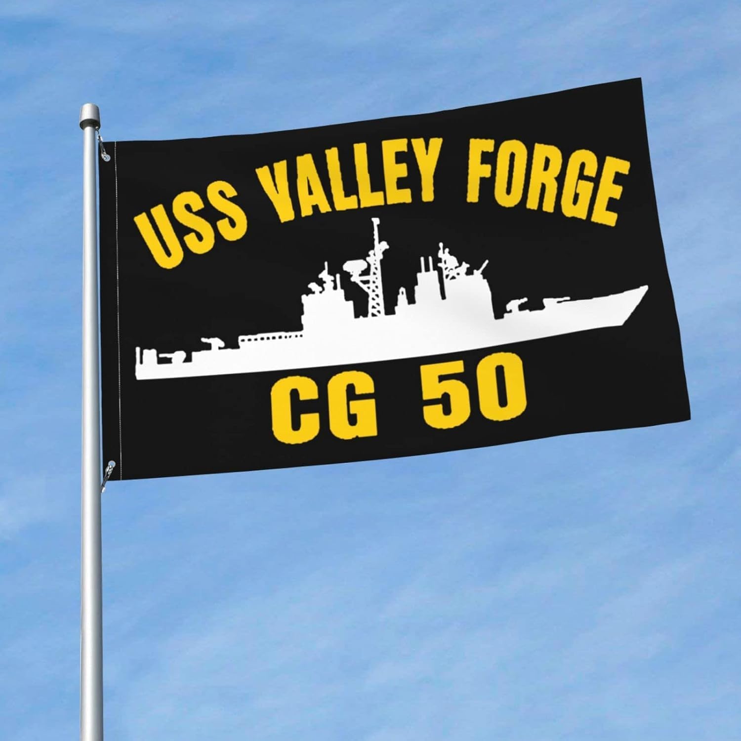 Amazon.com : Uss Valley Forge Cg-50 Flag 3x5 Ft Banner Flags Outdoor ...