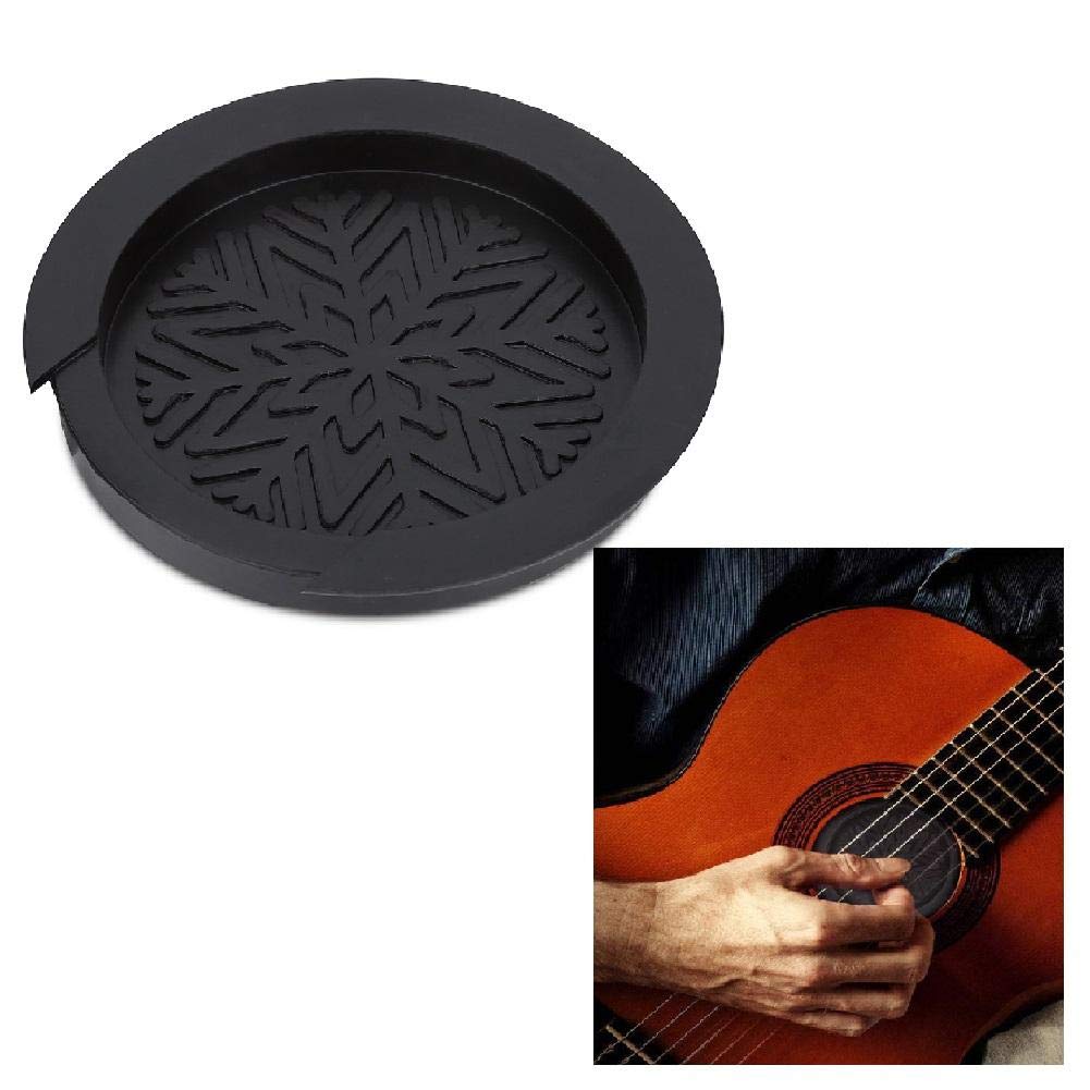 Amazon.com: Sound Hole Cover Black Rubber Guitar Pickup Sound Hole ...