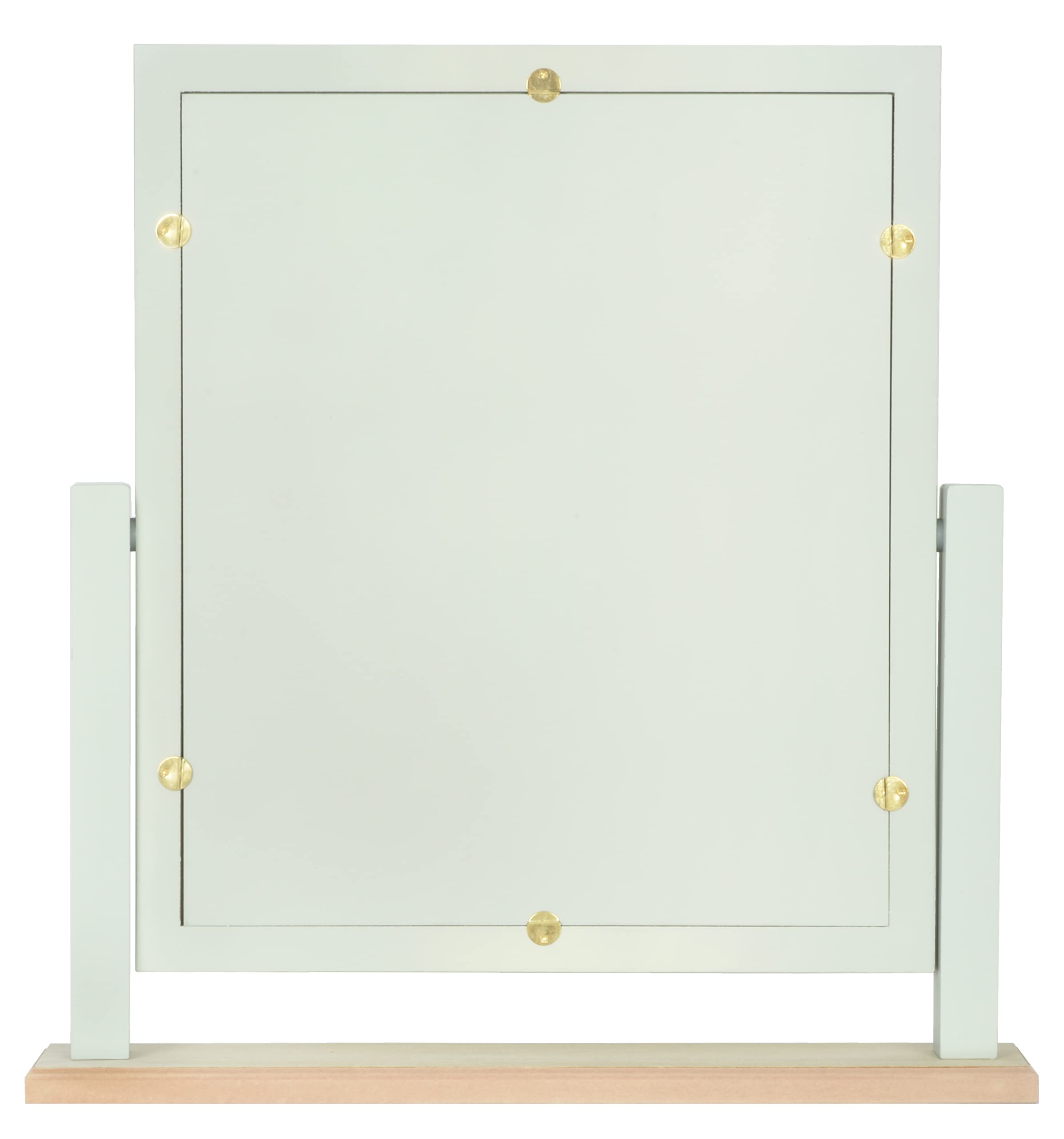 Rectangle Wood Dressing Table Mirror, Sage Green Oak, 44x44cm, Two Tone ...