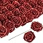 Amazon.com: ICBOX Artificial Flowers 30 pcs Red Glitter Roses ...