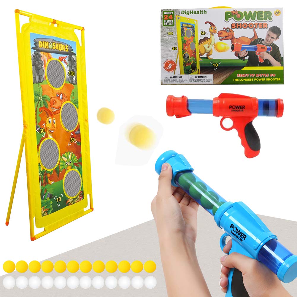 2pcs Power Popper Gun And Standing Shooting Target Outdoor Shooting ...