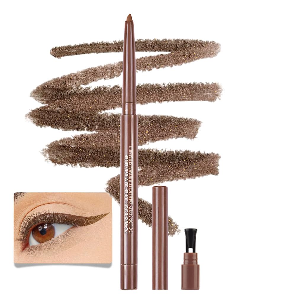 Amazon.com : Kaely Light Brown Shimmer Gel Eyeliner,Smooth Eye Liner ...