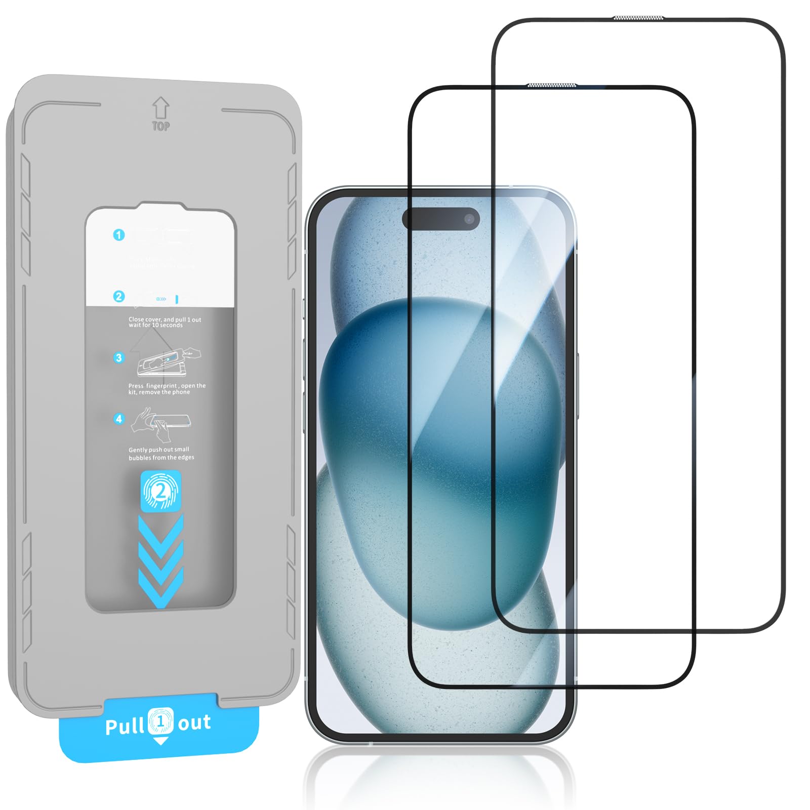 Amazon.com: KUZOOM 2 Pack HD Clear Screen Protector Install kit for ...