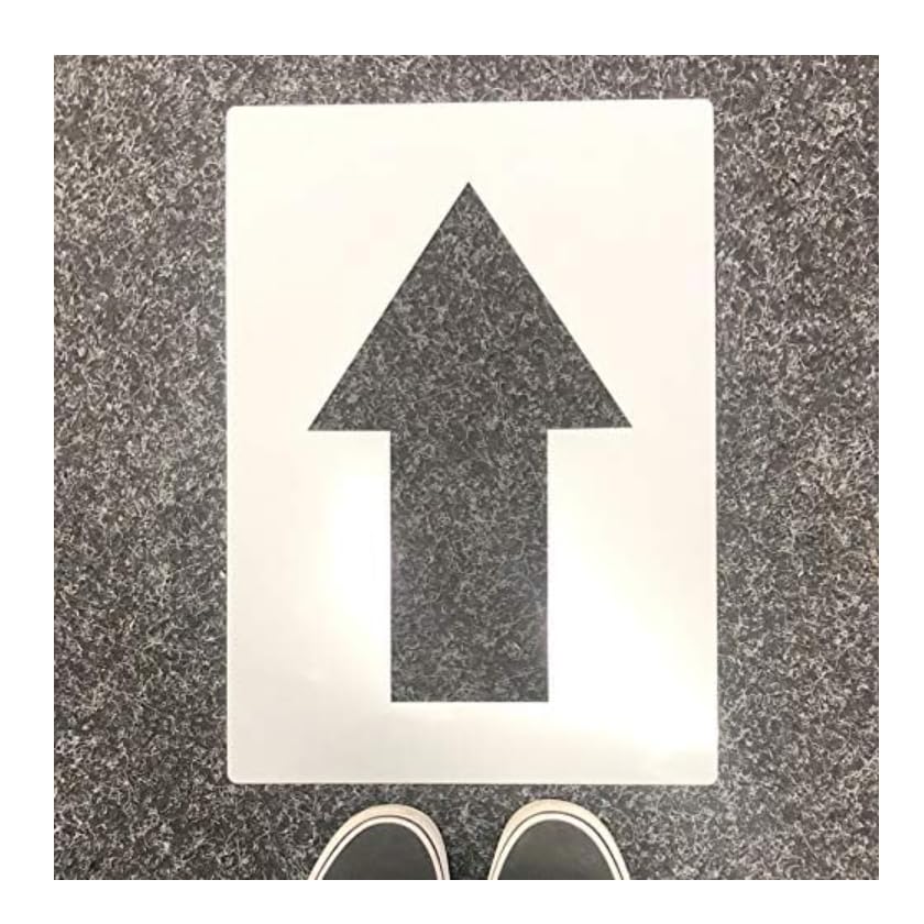 Directional Arrow Floor Stencil/Paint and Mark Floor Signage/Reusable ...