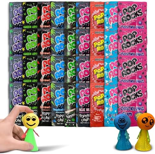 Amazon.com : (36 PACK 9 FLAVOURS) Fabqual's Pack of pop rocks candy ...