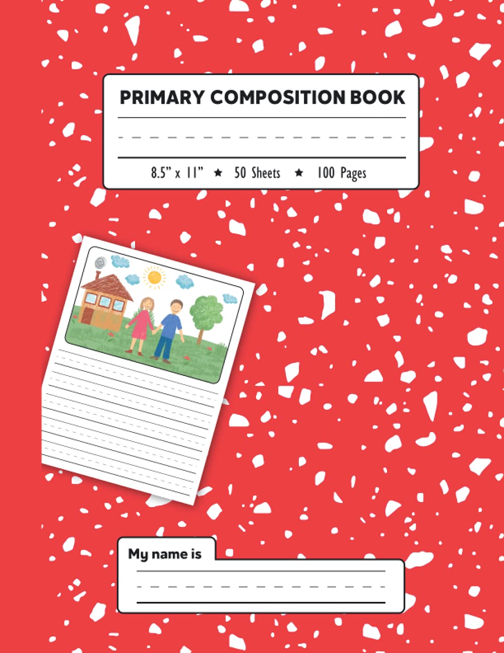 Amazon.com: Primary Composition Book: 1/2 ruling with picture story ...
