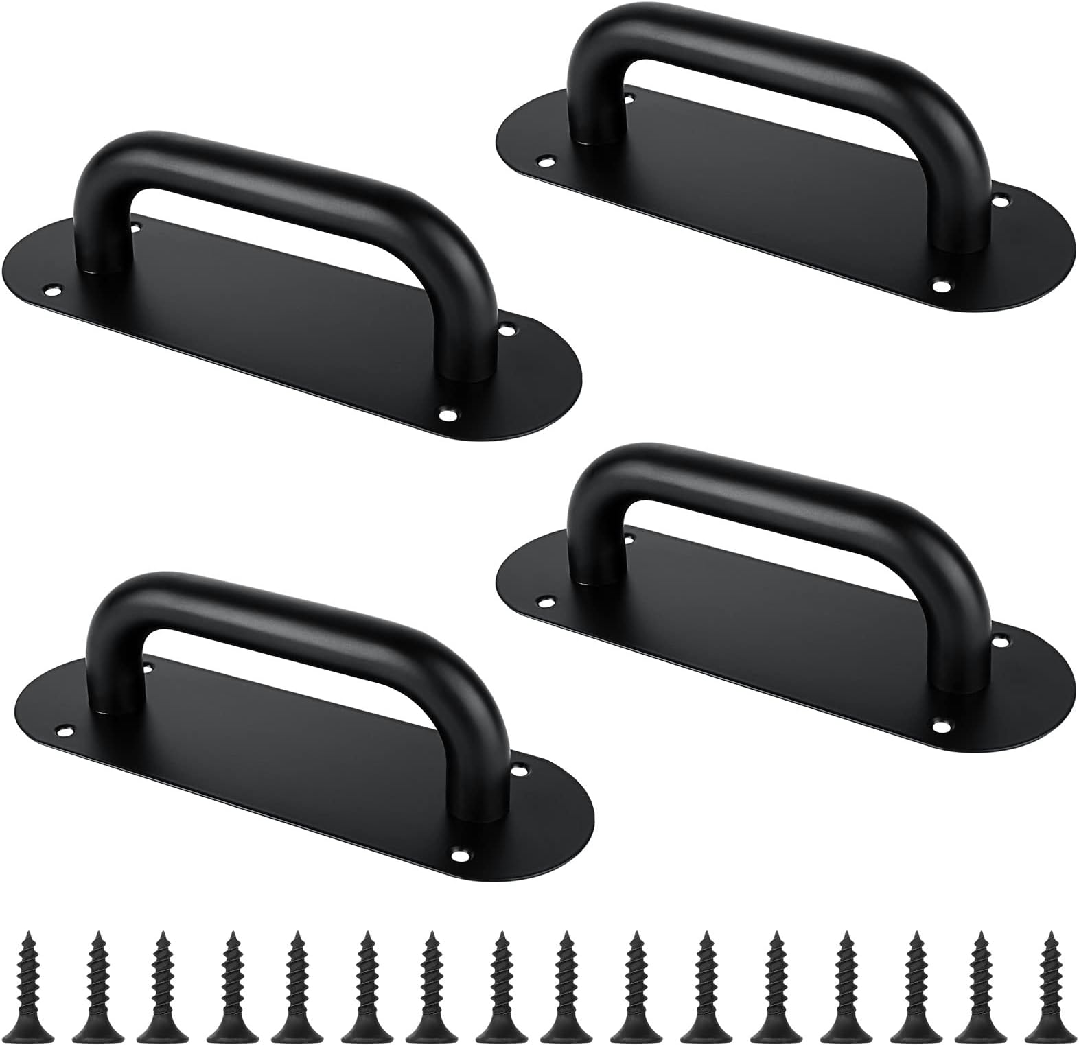 Vegena 2 Pack Pull Push Door Handles, Pull Push Door Plate Handle with ...