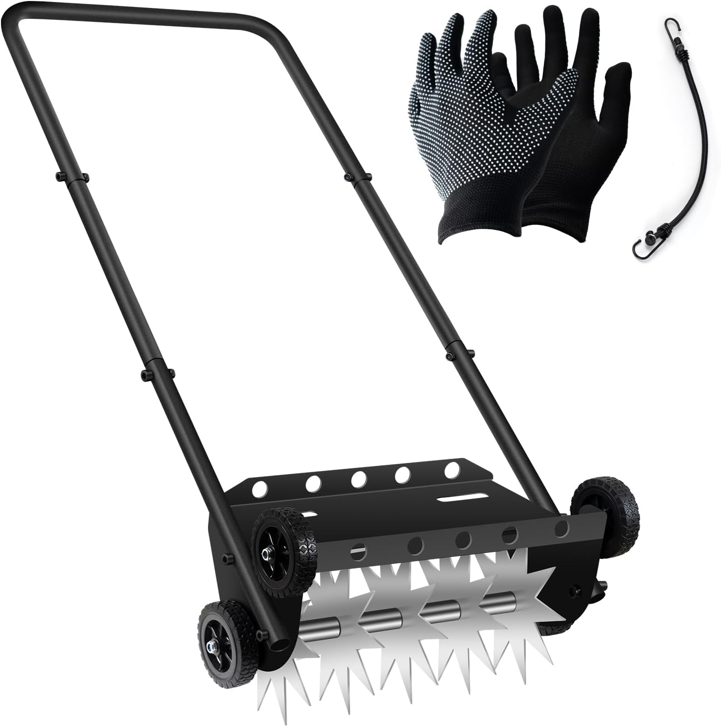Amazon.com : Bosmere W301 Rolling Lawn Aerator, Steel : Hand Operated ...