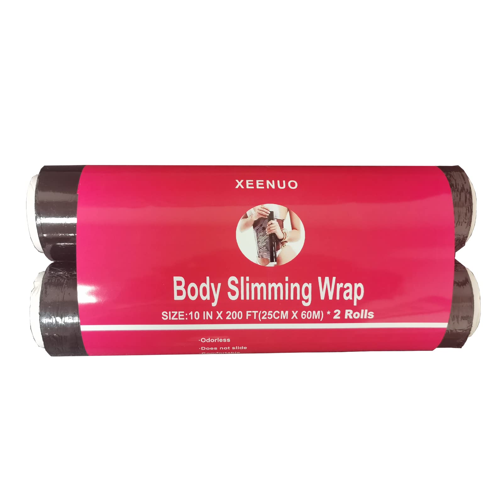 Amazon.com: XEENUO 2 Rolls 200FT Magic Black Osmotic Plastic Body Wrap ...