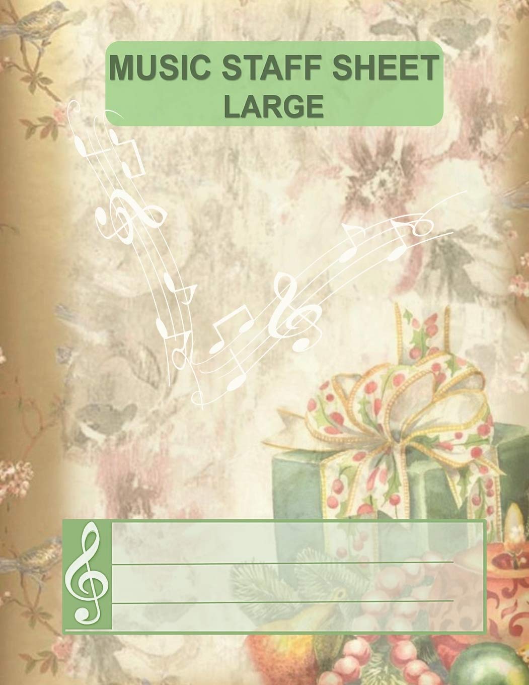 Buy Music Staff Sheet Large: Song Writing Journal with Extra Large ...