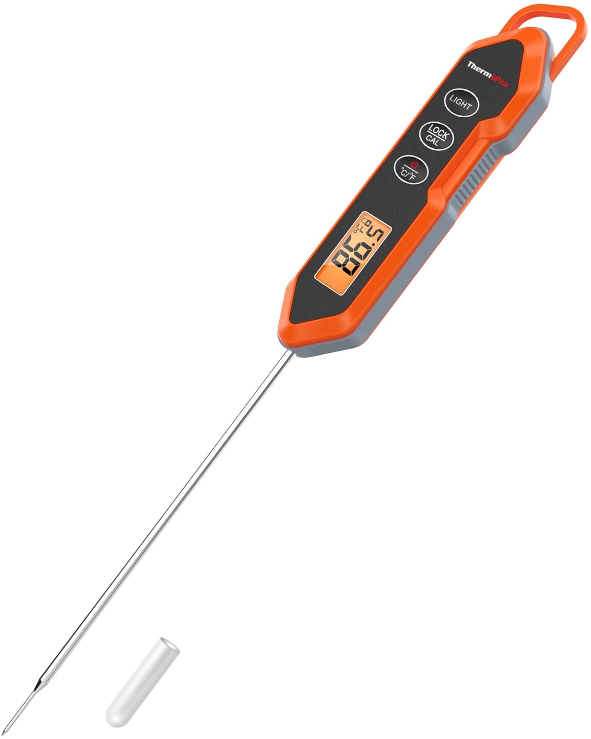 ThermoPro TP15H Digital Thermometer Waterproof Thermometer with Long ...