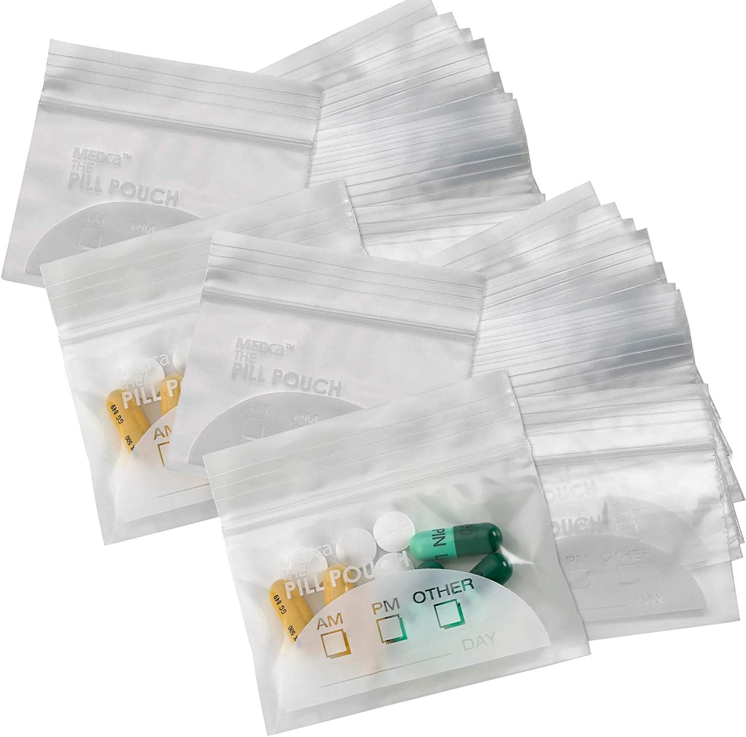 Amazon.com: Pill Pouch Bags - (Pack of 400) 3" x 2.75" - BPA Free, Poly ...
