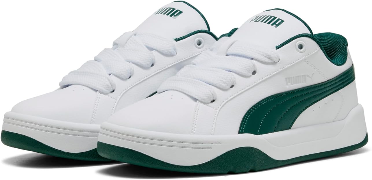 PUMA, Tenis Casuales Park Lifestyle Easy, Unisex, Blanco con Verde ...