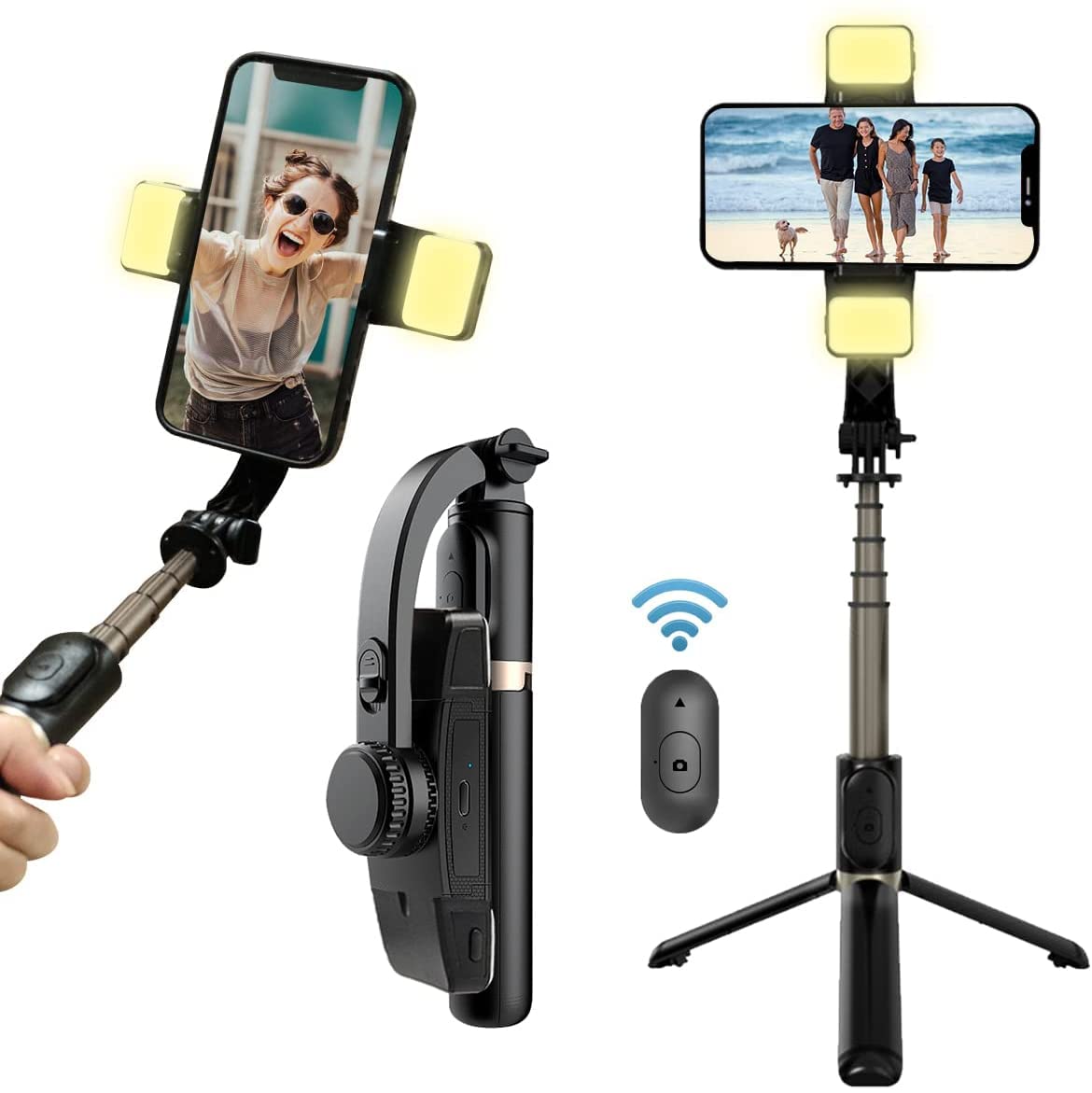 HOLD UP Gimbal Stabilizer for Smartphone - Selfie Stick for iPhone ...