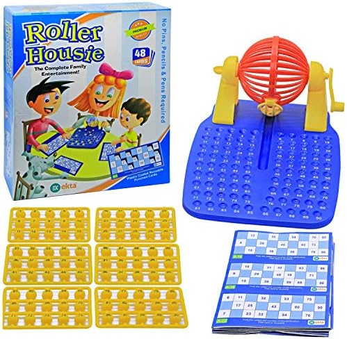 Buy BKDT Marketing Roller Housie Game Set with 48 Reusable Cards, 90 ...